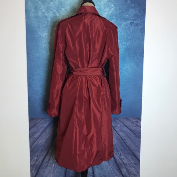 Linda Lundstrom | Jackets & Coats | Lundstrom Crimson Red Trench Coat ...